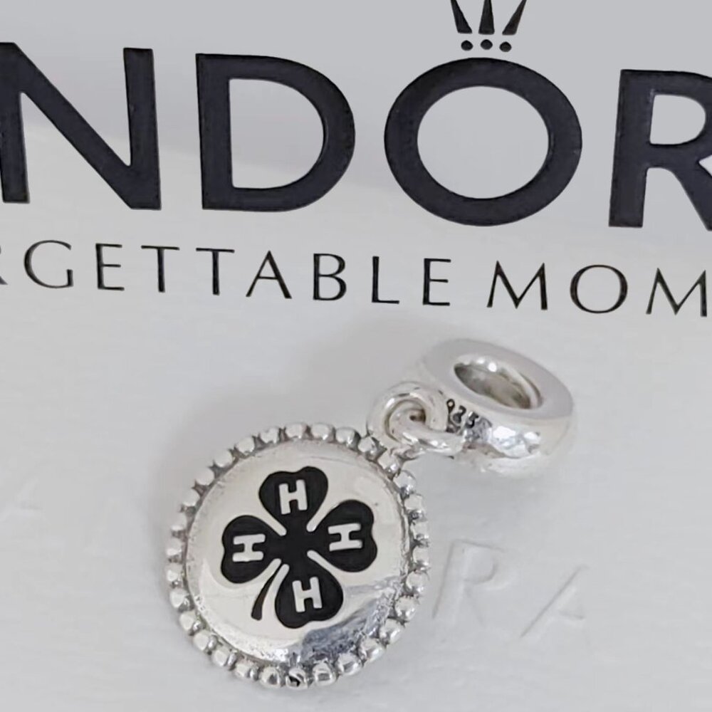 Pandora 4-H Logos Exclusive Dangle Charm S925 Silver … - Gem
